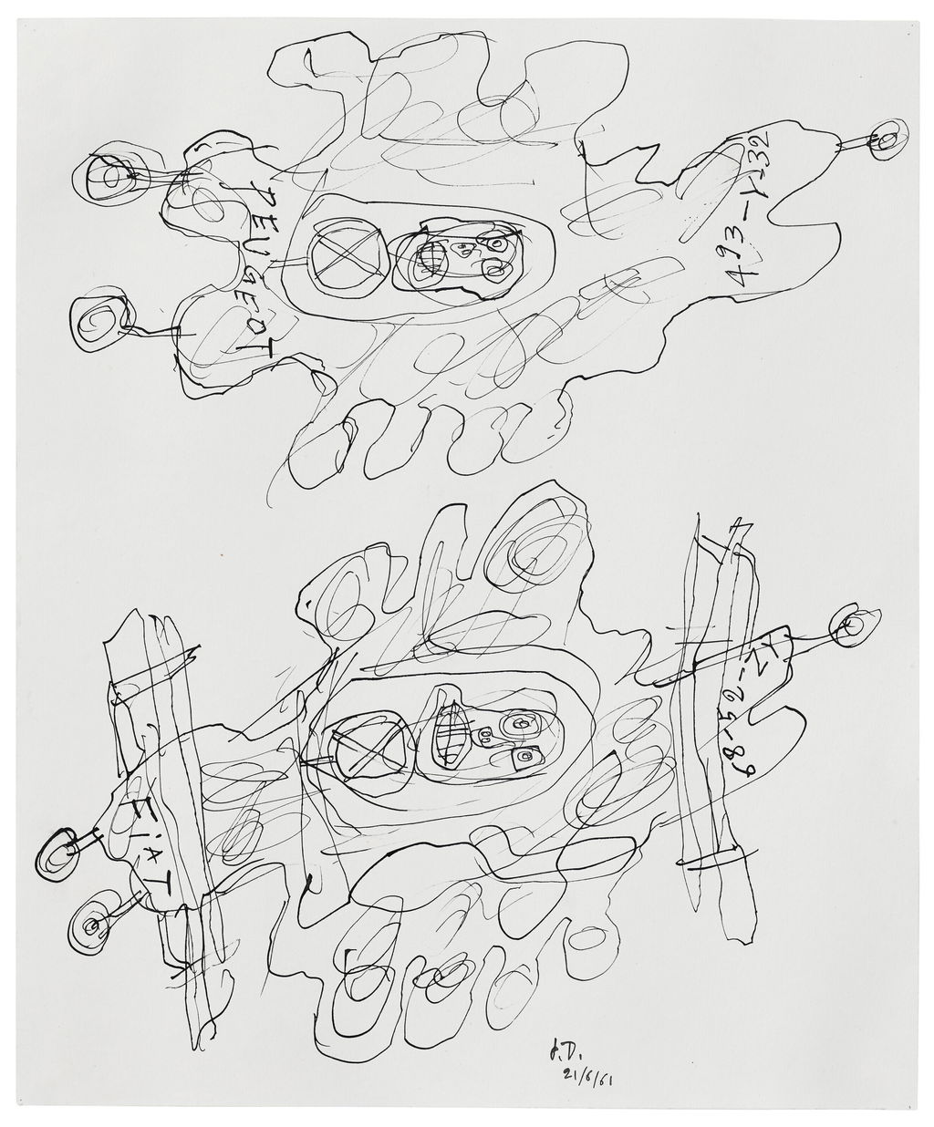 Jean Dubuffet Work Sells for $60,500 But Delivers a 25% Negative Return